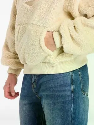 KARL KANI Embroidered Fleece-texture Hoodie