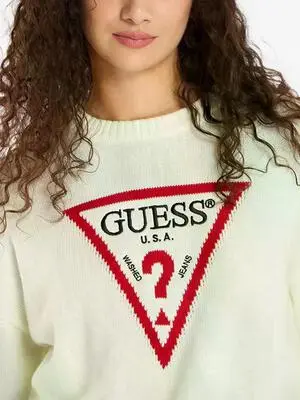 Guess Knitted Logo-detail Sweater