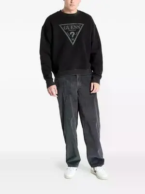 Guess Logo-print Sweatshirt - Black