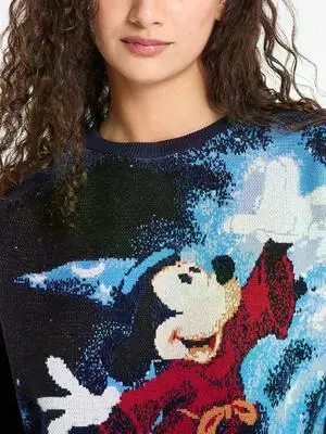 Desigual Mickey Mouse Intarsia-knit Sweater - Blue