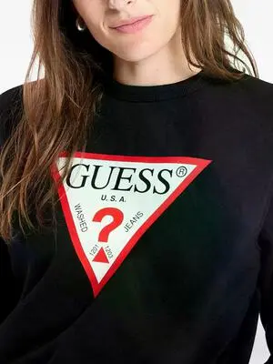 Guess Logo-print Sweater - Black