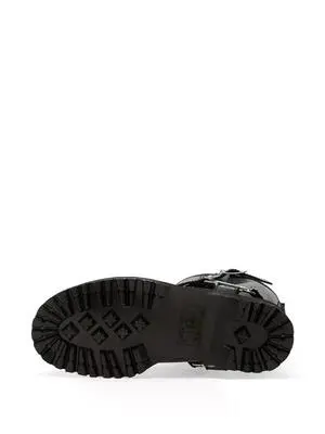 Dr. Martens Aniston Strap Buckle-detail Boots - Black
