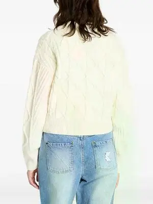 Wrangler Cable-knit Diamond-pattern Sweater