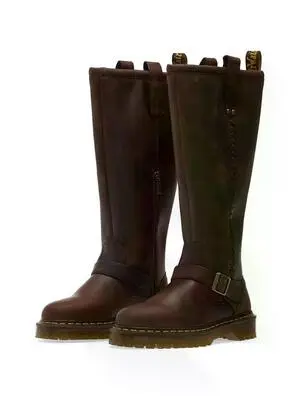 Dr. Martens Anistone Buckled Boots - Brown