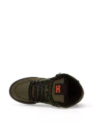 DC SHOES Panelled Lace-up Sneakers - Green