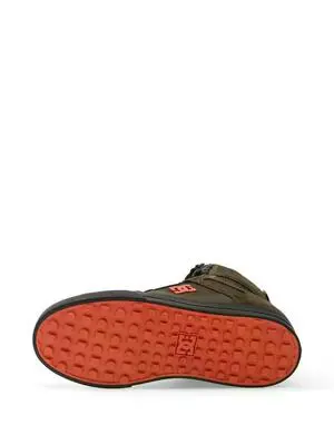 DC SHOES Panelled Lace-up Sneakers - Green