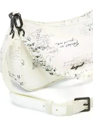 Desigual Script-print Woven Baguette