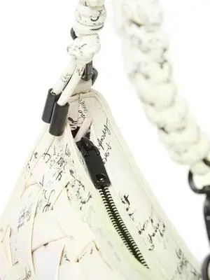 Desigual Script-print Woven Baguette