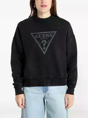 Guess Logo-print Pullover - Black