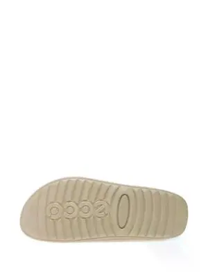 Ecco Buckle Detail Leather Sandals - Neutrals