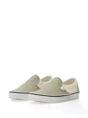 VANS Canvas Slip-on Sneakers - Green