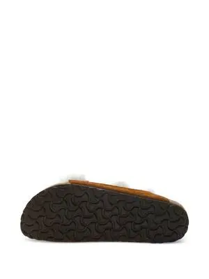 BIRKENSTOCK Arizona Shearling Sandals - Brown