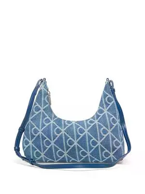 Calvin Klein Monogram Denim Shoulder Bag