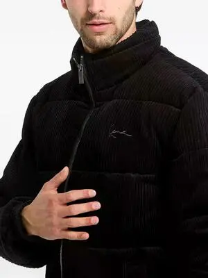 KARL KANI Corduroy Padded Jacket - Black