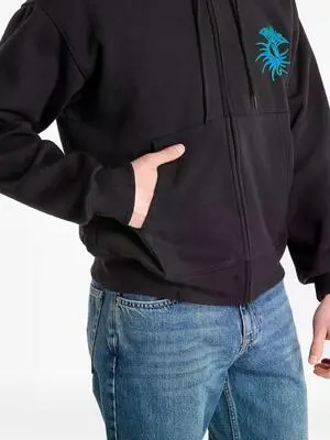 VANS Logo-print Zip-up Hoodie