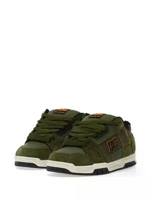 DC SHOES Suede Panelled Perforated Sneakers