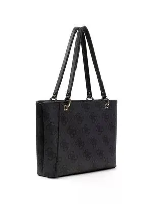 Guess Noelle Monogram-print Tote Bag - Black