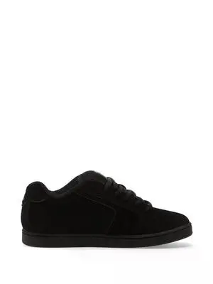 DC SHOES Logo-patch Suede Sneakers - Black