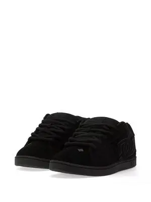DC SHOES Logo-patch Suede Sneakers - Black