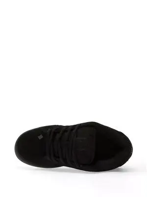 DC SHOES Logo-patch Suede Sneakers - Black