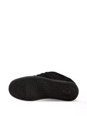 DC SHOES Logo-patch Suede Sneakers - Black