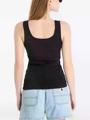 Calvin Klein Ribbed Tank Top With Logo