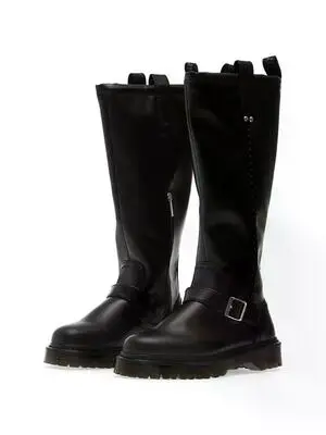 Dr. Martens Anistone Buckle-strap Leather Boots