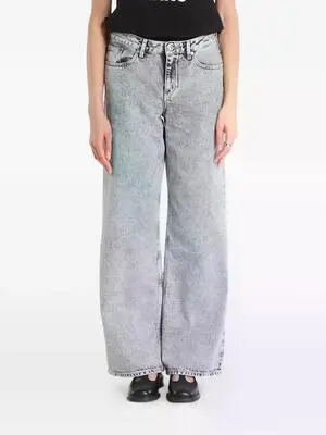 Karl Lagerfeld Acid-wash Wide-leg Jeans