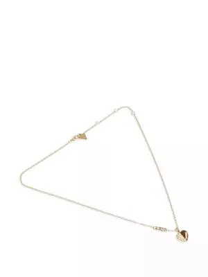 Guess Crystal-embellished Heart Necklace - Gold