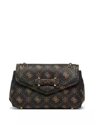 Guess Monogram Print Chain-link Shoulder Bag