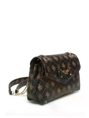 Guess Monogram Print Chain-link Shoulder Bag