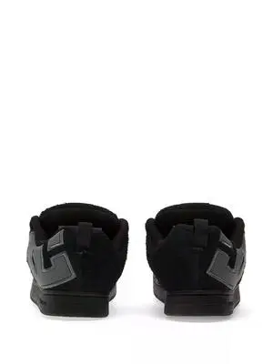 DC SHOES Logo-print Suede Sneakers - Black