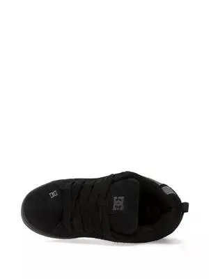 DC SHOES Logo-print Suede Sneakers - Black