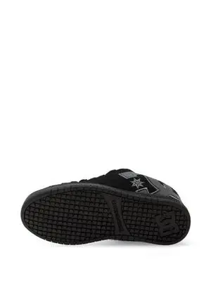 DC SHOES Logo-print Suede Sneakers - Black