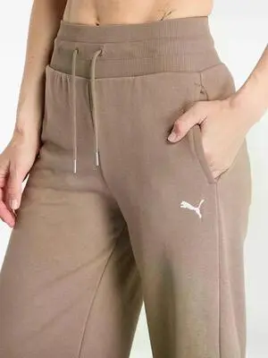 PUMA Logo-print Drawstring Track Pants - Neutrals