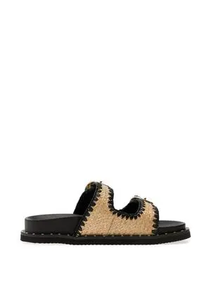 Aldo Woven Whipstitch-trim Slides