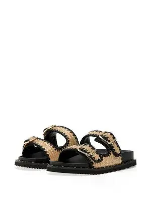 Aldo Woven Whipstitch-trim Slides