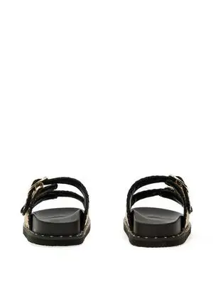 Aldo Woven Whipstitch-trim Slides