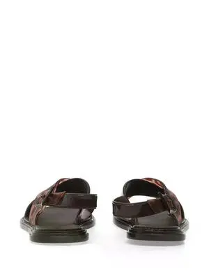 Melissa Cleo Leopard-print Flat Sandals - Brown