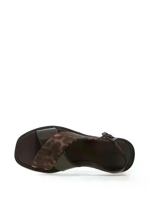 Melissa Cleo Leopard-print Flat Sandals - Brown
