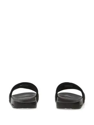 Calvin Klein Logo-embroidered Slides
