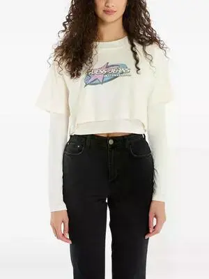Guess Graphic-print Layered T-shirt