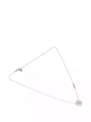 Guess 4g Crystal-embellished Necklace - Silver