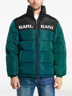 KARL KANI Logo-print Padded Jacket - Green