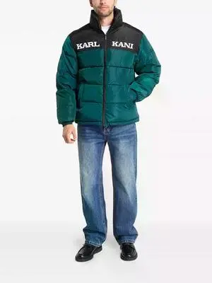 KARL KANI Logo-print Padded Jacket - Green