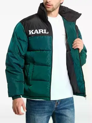 KARL KANI Logo-print Padded Jacket - Green