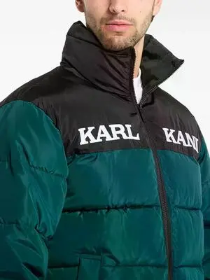 KARL KANI Logo-print Padded Jacket - Green