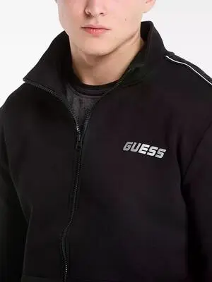 Guess Logo-tape Zip-up Sweatshirt