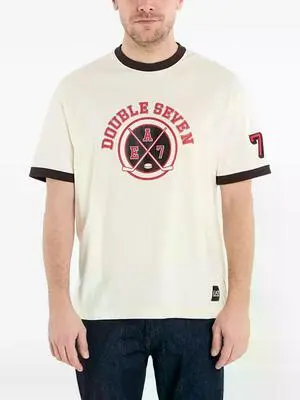 EA7 Graphic-print T-shirt - Neutrals