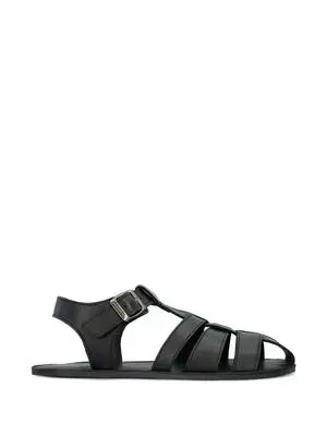 GROUNDIES Catania Leather Sandals - Black